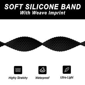 Silicone Solo Loop Bands Compatible with Apple Watch Band 38mm 40mm 41mm 42mm 44mm 45mm 49mm, Stretchy Silicone Elastic Sport Strap Compatible for iWatch Series 8/7/6/5/4/3/2/1/SE Ultra