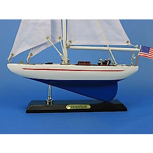 Hampton Nautical Enterprise Sailboat, 16"
