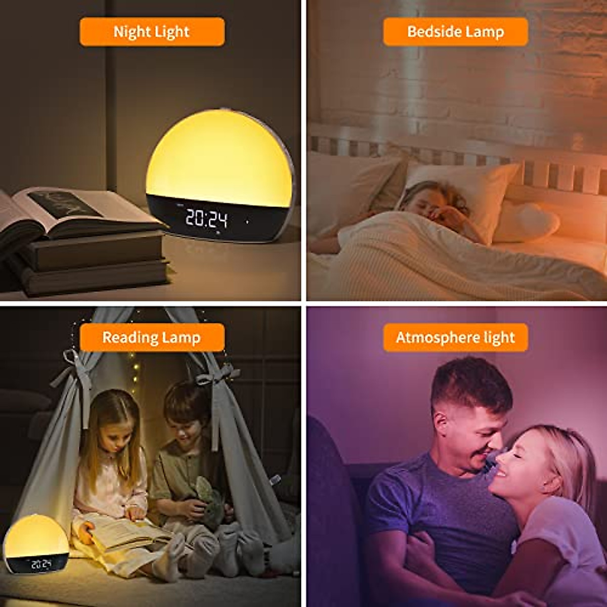 Sunrise Alarm Clock: Gentle Wake Up Light, Speaker, FM Radio