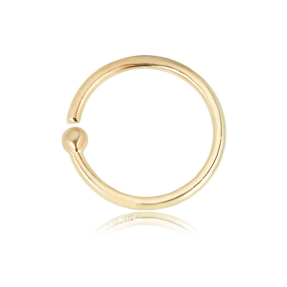 AVORA 14K Yellow Gold 5/16" Nose Ring Body Jewelry (20 Gauge)