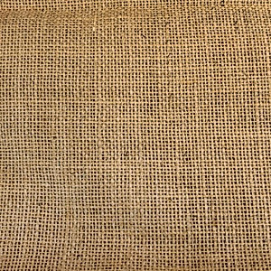 Texco Inc Solid Color Minimal Stretch 40" Wide 100% Jute Burlap Fabri, Art, Craft, Wrap, Home DIY Apparel Fabric, Natural 5 Yards