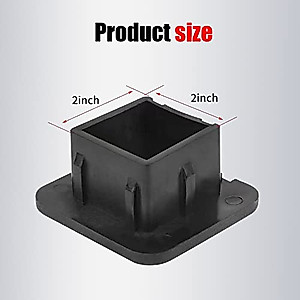 cueclue Pack-1 Trailer Hitch Cover, 2" Rubber Trailer Hook Protection Cover, Dustproof and Waterproof Trailer Receiver Tube Plug Cap for Most Cars, Trucks (Black)