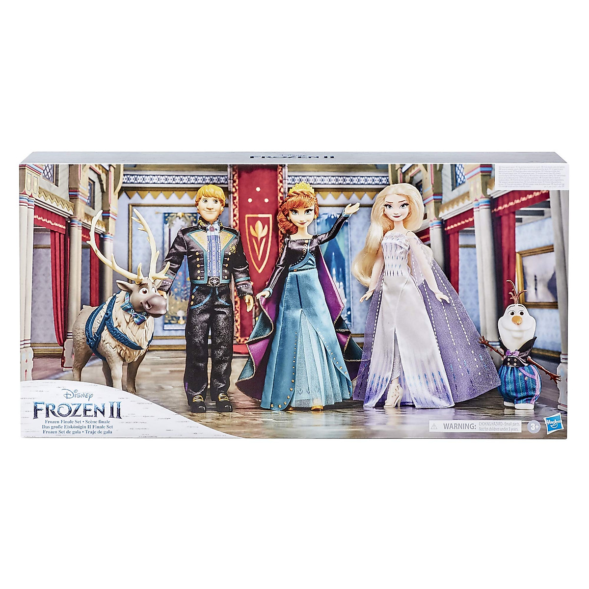 Disney Frozen 2 Frozen Finale Set, Anna, Elsa, Kristoff, Olaf, Sven Dolls with Fashion Doll Clothes and Accessories, Toy for Kids 3 and Up (Amazon Exclusive)