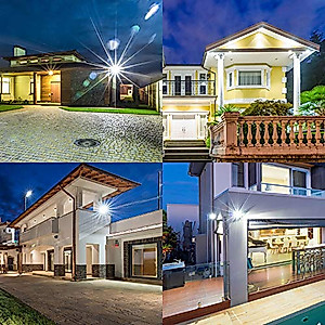 Area Lights Dusk to Dawn，80W Barn Light(800W Incandescent Equiv)12000LM Street Lighting，110V Wall lamp，Light Sensor Outdoor Waterproof IP65，Led Yard Light 5000K Daylight，5-Year Warranty Corridor lamp