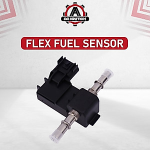 Replacement Flex Fuel Sensor, Compatible with Buick, Chevy, Cadillac, GMC - 2012-2021 - Replaces 13577429, 13507129 Lacrosse, ATS, SRX, Caprice, Equinox, Impala, Silverado 1500, Tahoe, Sierra 2500HD