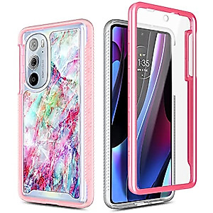 NZND Compatible with Motorola Edge Plus (2022) Case 5G 6.7" /Edge Plus 5G UW (2022) with [Built-in Screen Protector], Full-Body Protective Shockproof Rugged Bumper Cover Durable Case (Fantasy)