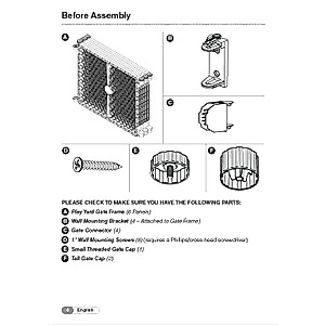 Regalo Plastic 192-Inch Super Wide Adjustable Baby Gate and Play Yard, 2-In-1, Bonus Kit, Includes 4 Pack of Wall Mounts