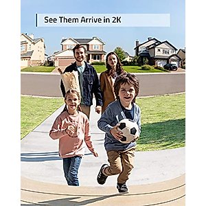 eufy Security, Wireless Add-on Video Doorbell with 2K Resolution, 2-Way Audio, Simple Self-Installation, HomeBase 1, 2, 3 or E Required