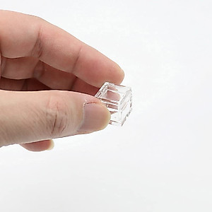 VIGAN 10PCS/Set Acrylic Cases Element Cubes Box For Element Cube Shape Clear Boxes Collection Storage For 10MM 25.4MM Element Cubes (10PCS S(14X14X14MM))