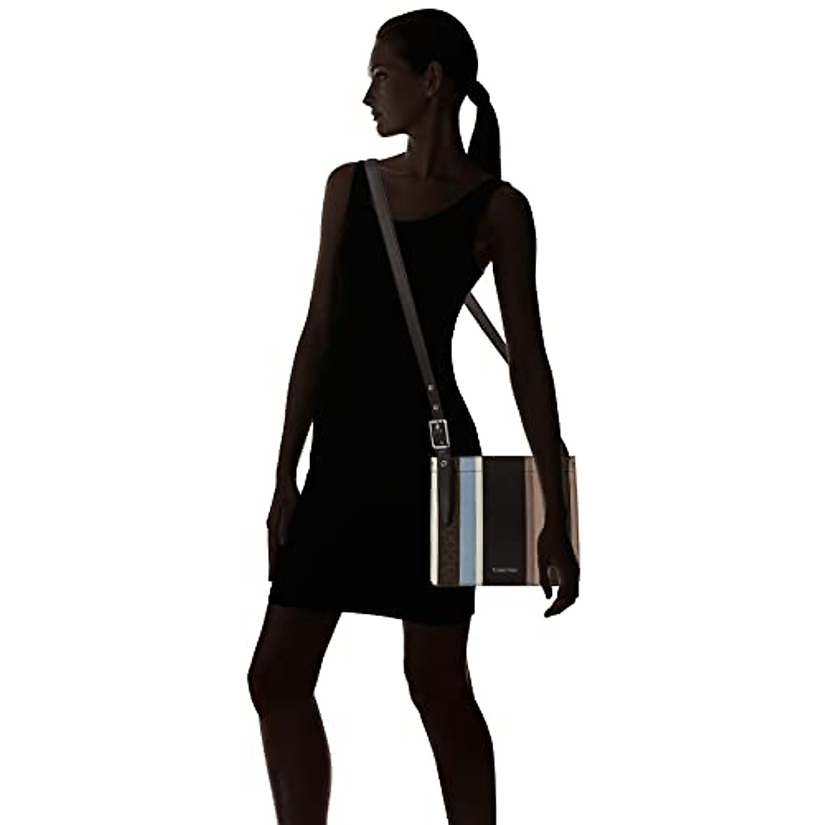 Calvin Klein Havana Novelty Organizational Crossbody, Black Multi