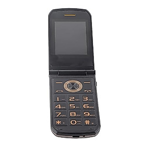 Luqeeg Dual SIM Flip Cell Phone with Dual Screen, 2G Unlocked Flip Phone, Big Button, SOS Function, 4800mAh Battery, LED Flashlight & Loud Sound, Senior Flip Phone for Elderly, Kids