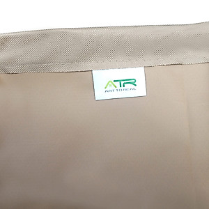 ATR ART TO REAL Outdoor Protective Covers Patio Chair Covers Weatherproof Wicker/Rattan Chair Covers (Khaki)