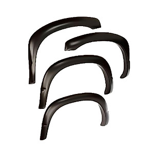 Bushwacker OE Style Factory Front & Rear Fender Flares | 4-Piece Set, Black, Smooth Finish | 50909-02 | Fits 2002-2008 Dodge Ram 1500; 2003-2009 Ram 2500, 3500 w/ 8.2' Bed