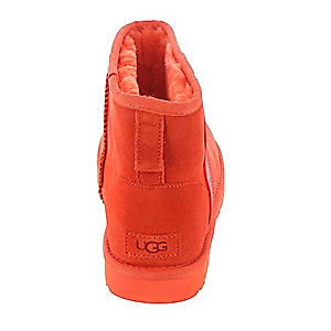 UGG Women's Classic Mini Side Logo II Boots, Hazard Orange, 5