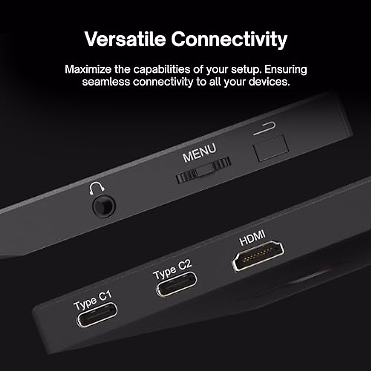 Pixio PX160 Portable Monitor 15.6 inch 60Hz Refresh Rate FHD 1080p Resolution IPS Panel HDR Screen Cover Stand USB-C HDMI Display for Laptop, PC, Console, Phone