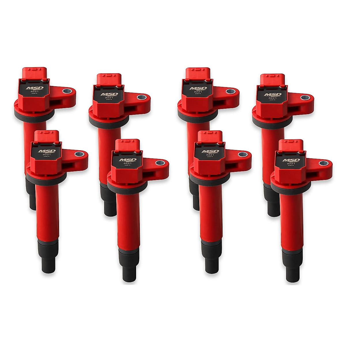 82218 MSD Ignition Coil - Blaster Series - Toyota/Lexus V8-4.3L/4.7L - Red - 8-Pack