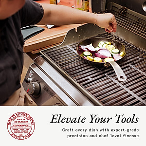 Made In Cookware - Seasoned 8" Carbon Steel Frying Pan - (Like Cast Iron, but Better) - Professional Cookware - Crafted in Sweden - Induction Compatible