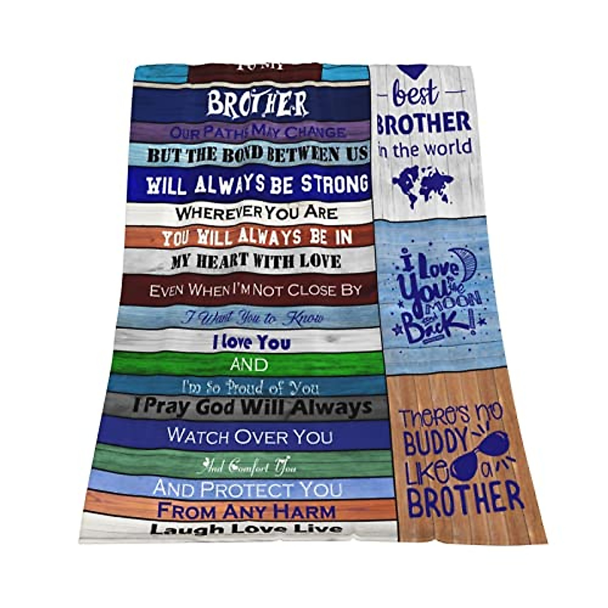 Big Brother Gift | Birthday Gifts for Brother | Gift for Adult Brother Blanket | Brother Gifts from Sister | Graduation Gifts Throw Blankets 60"x 50" (To My Brotaher, 60" X 50" Brother Blankets)