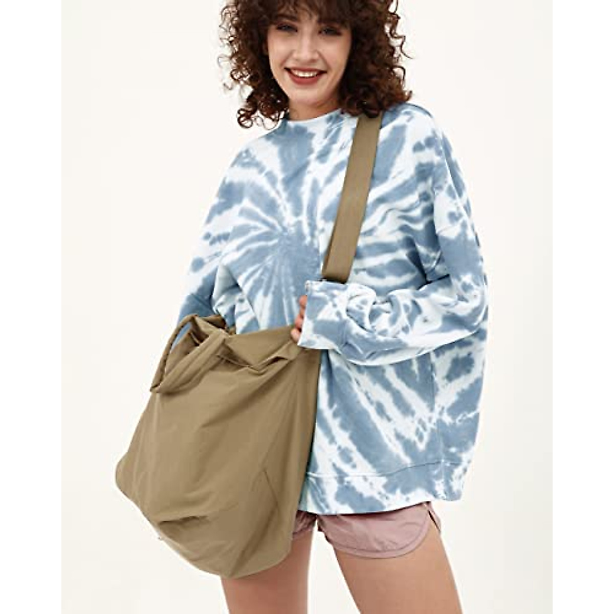 ODODOS 19L Multi Hobo Bags 2.0 with 2 Straps for Women, Totes Handbags, Crossbody Shoulder Bags, Brown