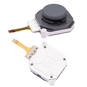 Ikpek 3D Analog Joystick Button with Thumb Stick Circle Pad Cover Cap Replacement for Nintendo 2DS 3DS 3DS XL