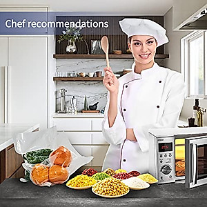 Runmoglon 150 Vacuum Sealer Bags for Food,50 of Each Size:Gallon 11" x16",Quart 8" x12",Pint 6" x10",Commercial Grade Precut Bag,Heavy Duty,Great for Vac Storage,Meal Prep or Sous Vide