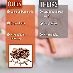 Mr. Pen- Wooden Crosses, 1.2x1.75 Inches, 50 Pack, Small Wooden Crosses, Wood Crosses for Crafts, Small Cross Pendant, Mini Cross, Small Crosses, Wooden Crosses Bulk, Cross Charms