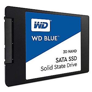 Western Digital 500GB WD Blue 3D NAND Internal PC SSD - SATA III 6 Gb/s, 2.5"/7mm, Up to 560 MB/s - WDS500G2B0A, Solid State Drive