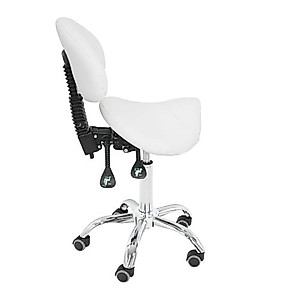 SkinAct® Esthetician Saddle Stool (White)