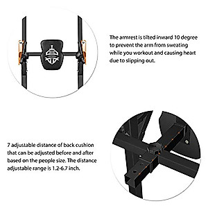 Sportsroyals Power Tower Dip Station Pull Up Bar for Home Gym Strength Training Workout Equipment, 400LBS.