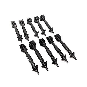Military Navy Air Force Toy AIM-9 Air Intercept Missile Sidewinder Short Range Missiles Playset for Action Figures Diorama Sets Fighter Jets - 10 Pieces