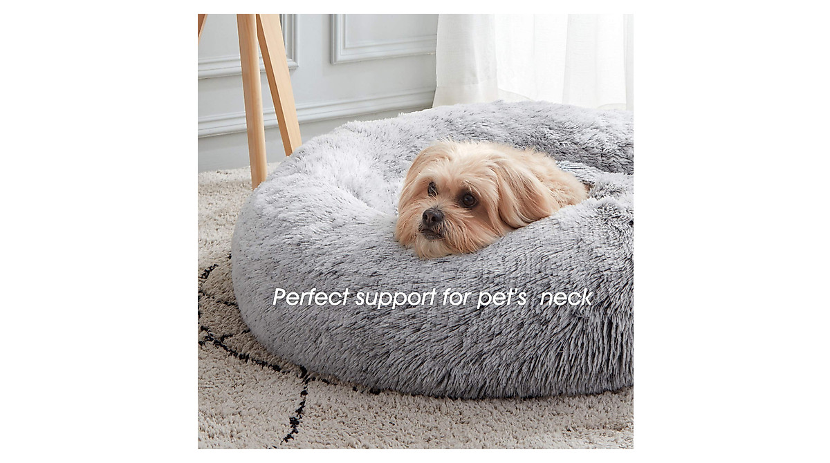 Calming Dog & Cat Bed - Cozy Cuddler for Comfort