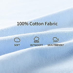 Duomiaomiao Baby Sleep Sack, Cotton Toddler Sleeping Bag, Sleeveless Wearable Blanket Baby 1 Pack, 0.5 Tog Swaddle Transition Sleep Bag Sack, Blue