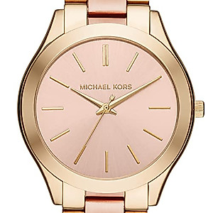 Michael Kors Women's Slim Runway Gold-Tone Watch MK3493