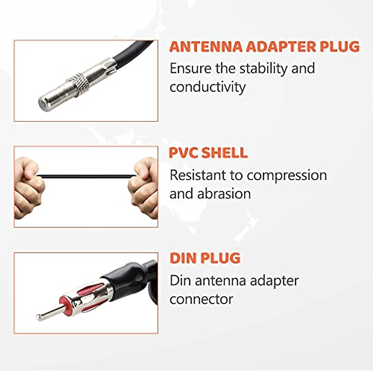 NuIth 70-6502 Car Radio Wiring Harness w/Antenna Adapter Connector Select for 2002-2007 Dodge Ram, 2003-2007 Jeep, 2000-2007 Chrysler Aftermarket Install Stereo Cable Antenna Plug