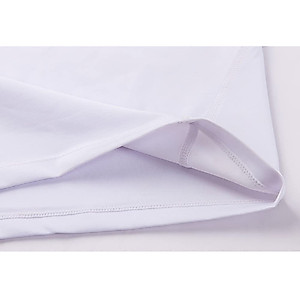 CHUUMEE Mens Compression Shirts Slimming Body Shaper Vest Workout Tank Top Shapewear Undershirt (White,L,Large)