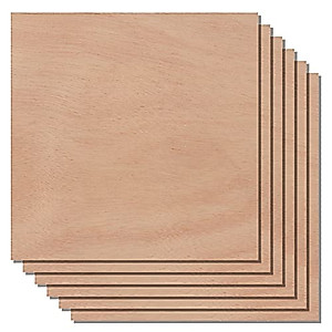 xTool Selected Mahogany Plywood 30 PCS, 1/8" Thin Wood Sheets 12" x 12" A/B Grade Mahogany Wood for Crafts, Laser Cutting & Engraving, Unfinished Wood Pieces for Crafts & for DIY Decorations