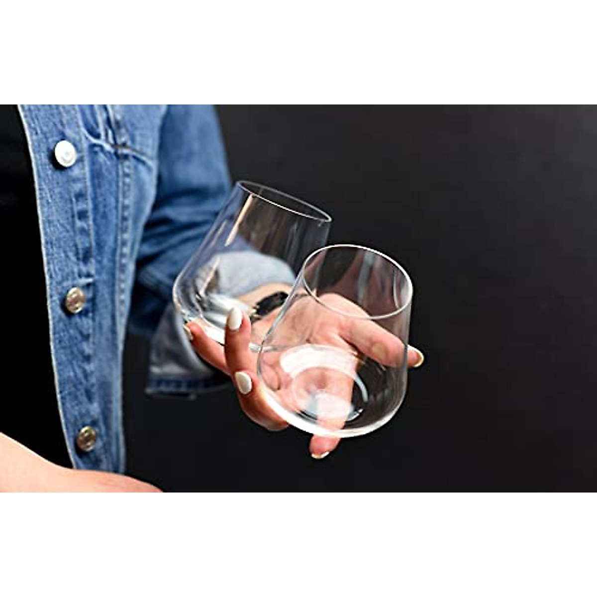 Gabriel-Glas - Set of 6 - New Stemless Austrian Crystal Wine Glass - DrinkArt Edition