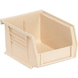 QUANTUM STORAGE SYSTEMS K-QUS210IV-8 8-Pack Ultra-Stack and Hang Bins, 5-3/8" x 4-1/8" x 3", Ivory