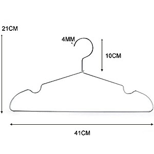 Aluminum Metal Hangers ,10 Pack Strong Heavy Duty Hanger for Shirt,Coat Suit,Lightweight Ultra Thin Space Saving Hangers