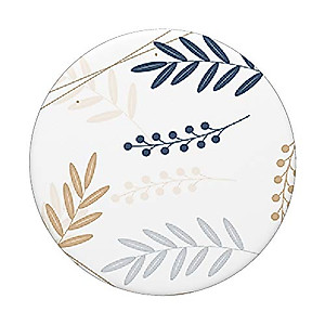 Vintage flower leaves pattern PopSockets PopGrip: Swappable Grip for Phones & Tablets