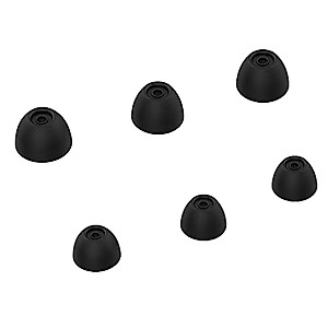 MOTONG for Samsung Galaxy Buds 2 Silicone Eartips Accessories, Silicone Protective Earphone Ear Tips Case Cover for Samsung Galaxy Buds 2 SM-R177 (Silicone Black)