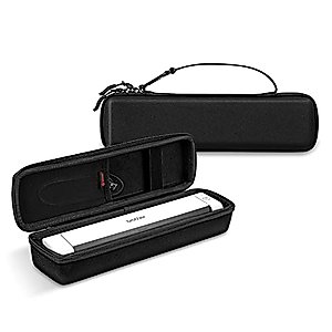 SITHON Hard Shell Travel Case for Brother DS-640 / DS-740D / DS-720D Duplex Compact Mobile Document Scanner, Portable Storage Carrying Case with Hand Strap, Carabiner (Case Only)