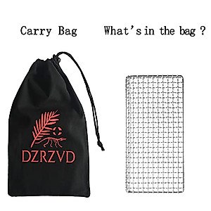 DZRZVD-The Bushcraft Backpacker's Grill Grate - Welded Stainless Steel Mesh (Camping Fire Rated)-5.9"X11.8"