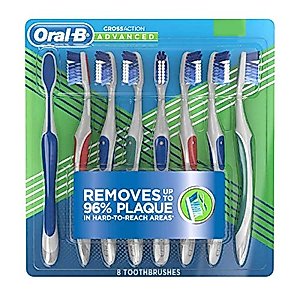 Oral-B Pro-Health Cross Action Advanced Toothbrush, Soft - 8 pack