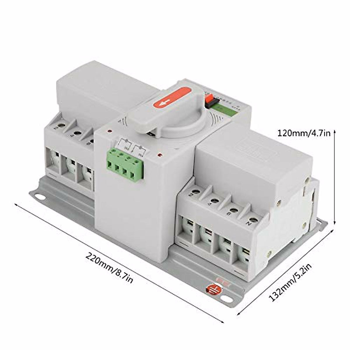 220V 63A Automatic Transfer Switch, Mini Intelligent Dual Electronic Power Circuit Breaker (4P)