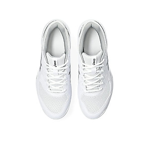 ASICS Men's GEL-DEDICATE 8 Tennis Shoes, 8, WHITE/BLACK