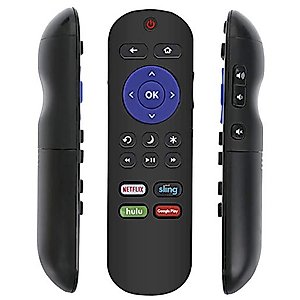 Replacement Remote for Insignia Roku TV NS-39DR510NA17 NS-32DR310NA17 NS-24DR220NA18 NS-65DR620NA18 NS-32DR420NA16 NS-32DR420NA16A NS-32DR420NA16B NS-40DR420NA16 NS-40DR420NA16B