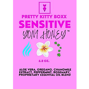 Pretty Kitty Boxx, Ph Balanced Daily Feminine Wash, Aloe Vera, Oregano, Chamomile Extract, Peppermint, Rosemary, 6.8, Fl Oz, (Pack Of 1) White