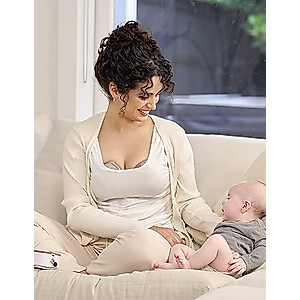 Momcozy Hospital Grade Breast Pump V1, Hands-Free & Portable Double Electric Breast Pump, Smart Touch Screen, 3 Modes & 9 Levels Wearable Pump with 5 Flange Sizes