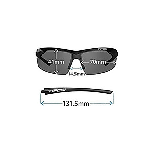 Tifosi Optics Track Sunglasses (White/Black, Smoke Bright Blue)